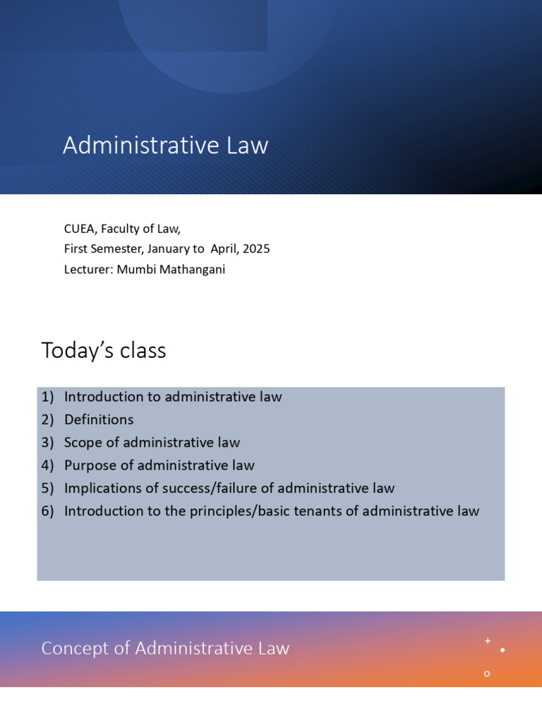 Overview of Administrative Law Principles | PDF | Administrative Law ...