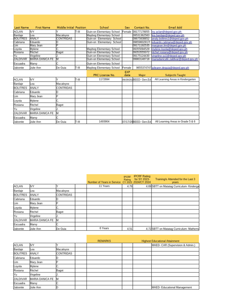 PROFILE 2025 Guin On Maybog | PDF