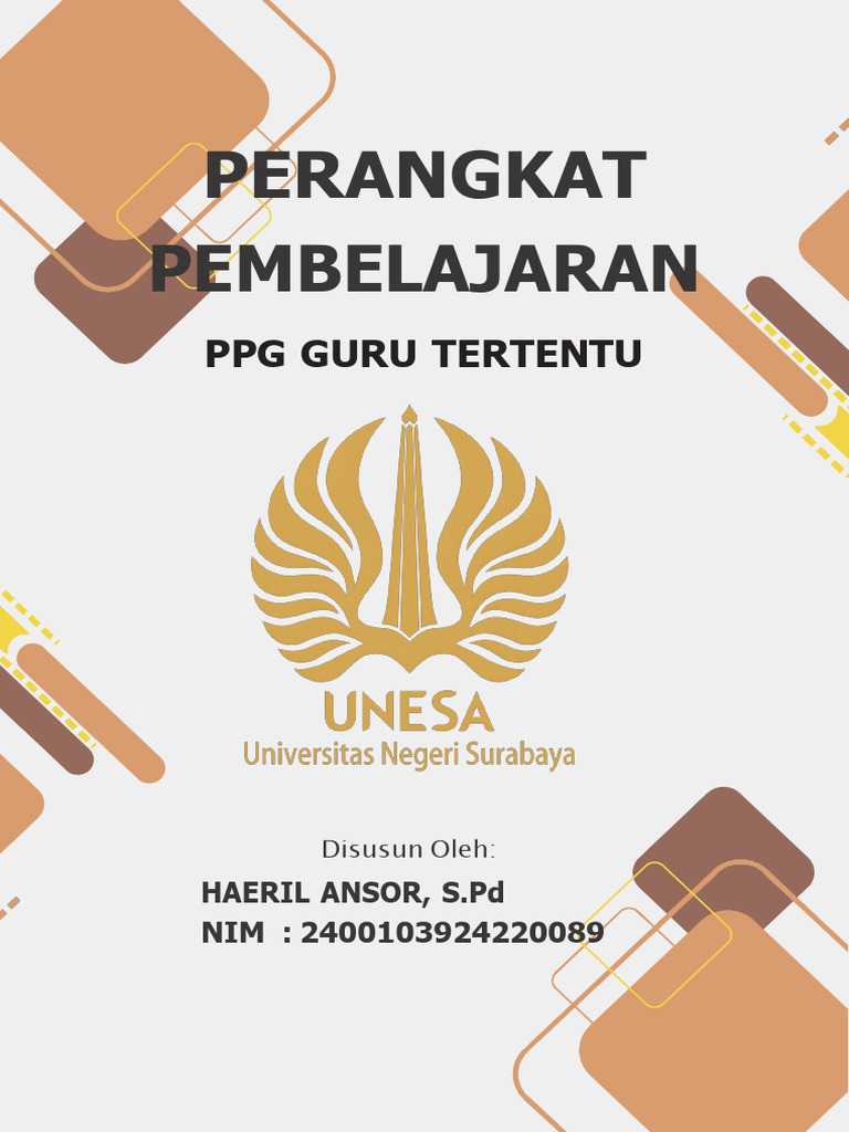 Cover Perangkat Pembelajaran Unesa | PDF