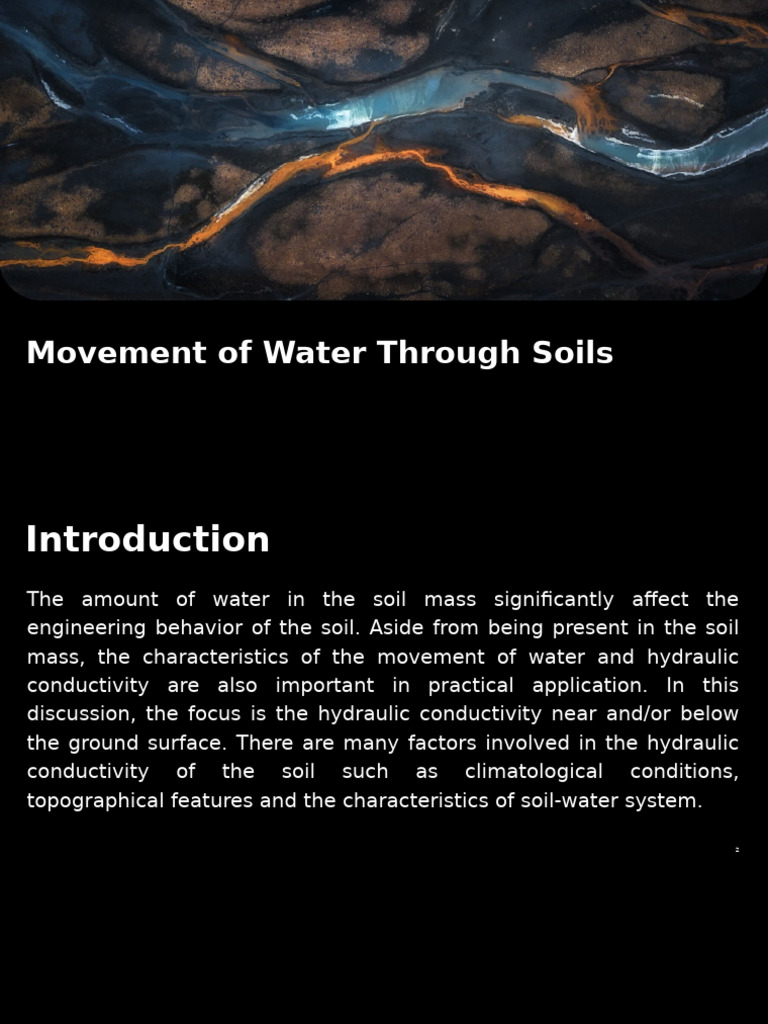 Geotechnical Engineering - Lecture 7 - Movement of Water Through Soil ...