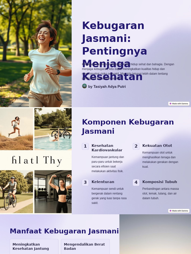 Pentingnya Kebugaran Jasmani untuk Kesehatan | PDF