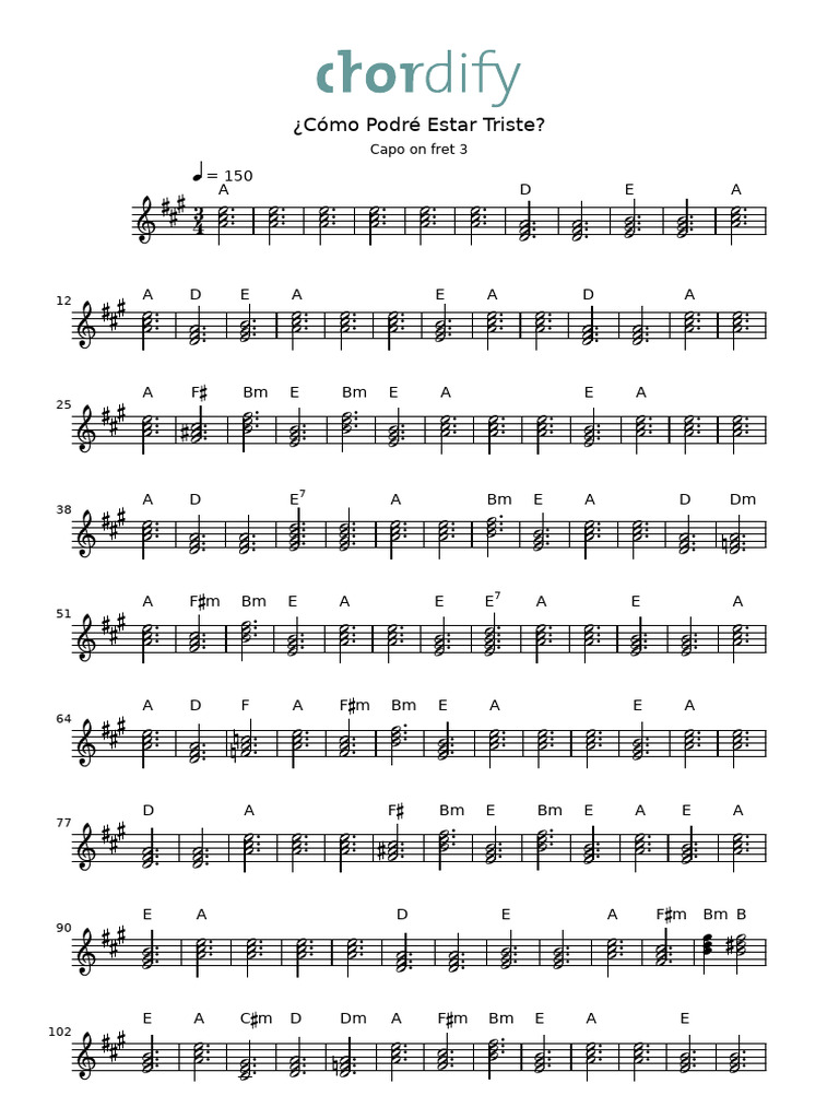¿Cómo Podré Estar Triste - Capo - 3 | PDF