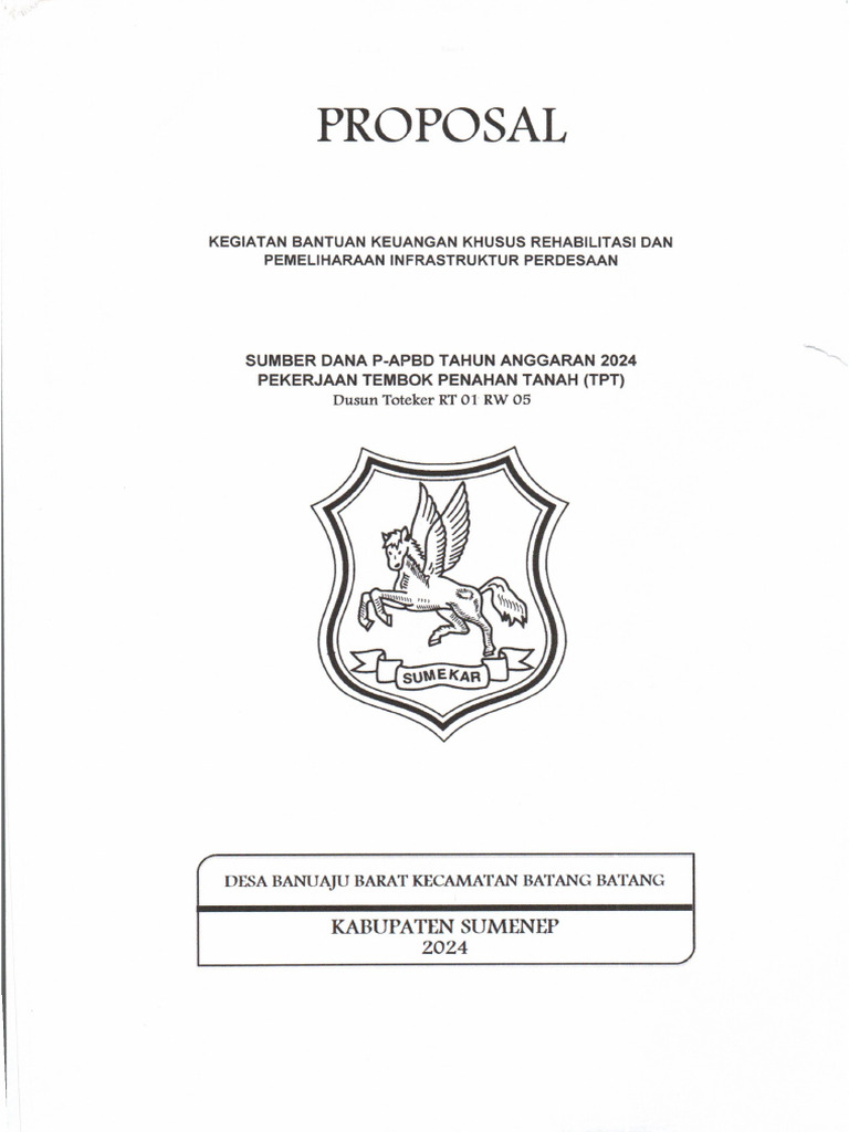 Proposal TPT Banuaju Barat 2024 1 | PDF