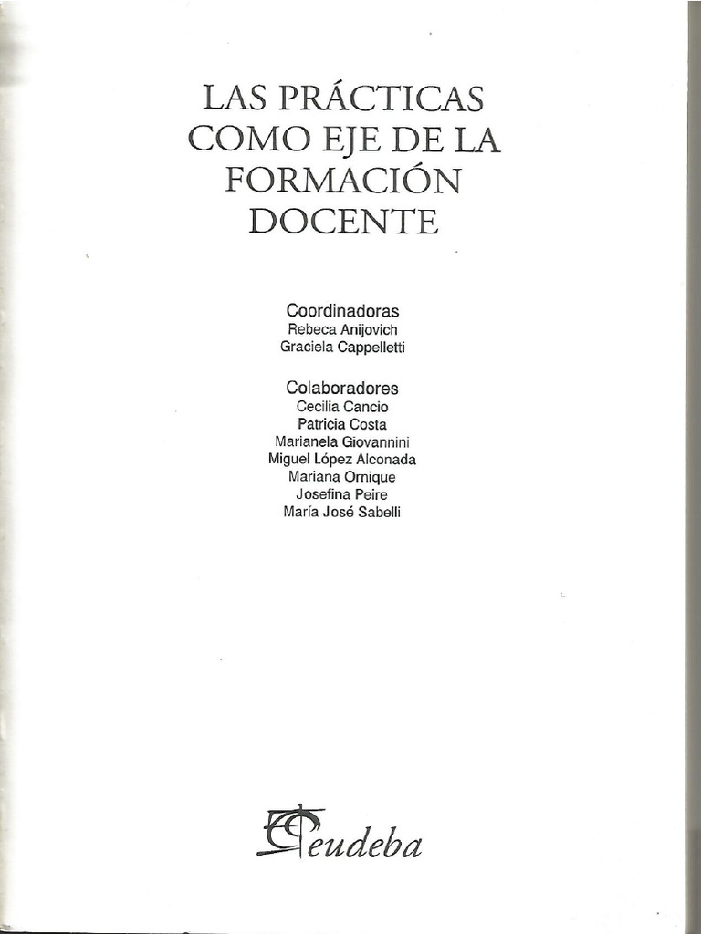 Las Practicas Como Eje de La FD Cap 2 1 | PDF