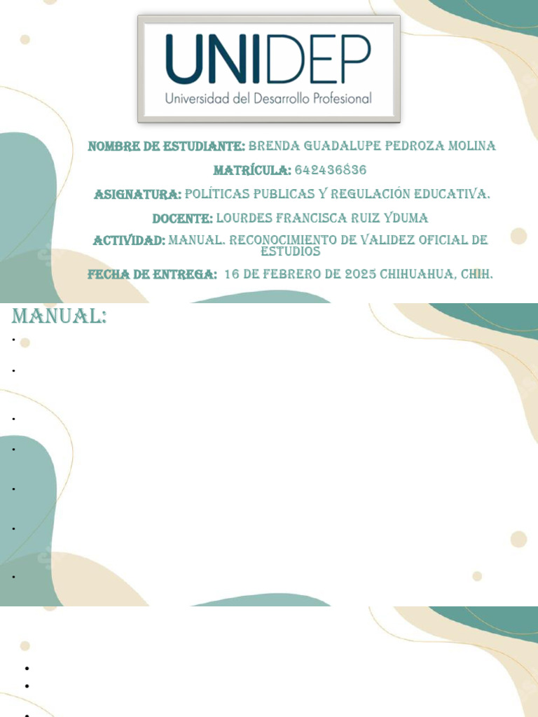Manual RVOE | PDF | Plan de estudios