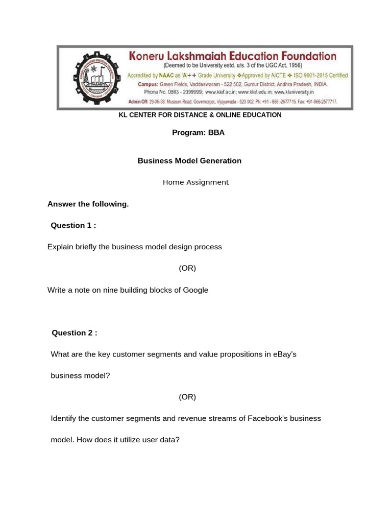 Business Model Generation | PDF