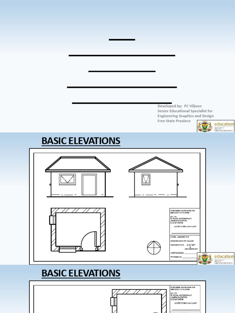 Civil Drawing Elevation Views Guide | PDF | Project Management ...