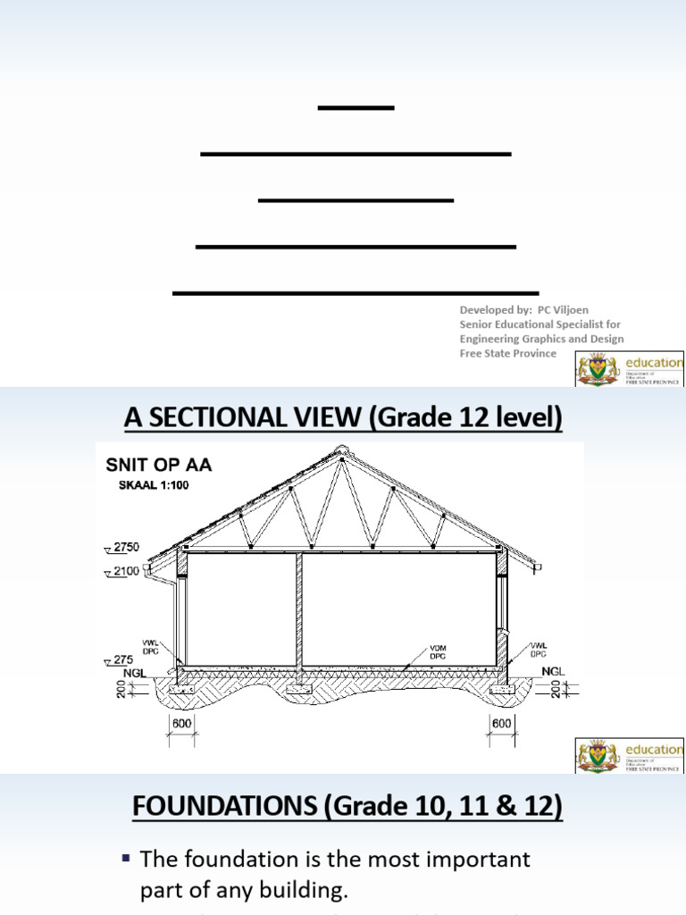 11.2.3.1 Civil SANS 10143 - Sectioned Elevation | PDF | Foundation ...