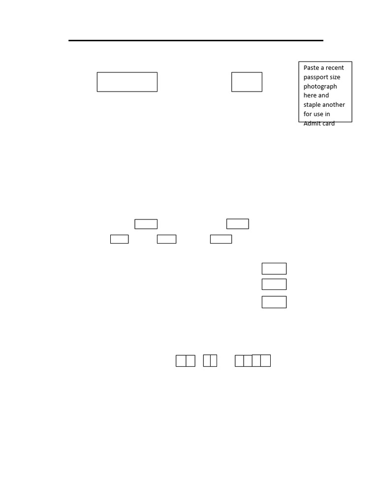 Application Form For OAV Entrance Test-2019 | PDF