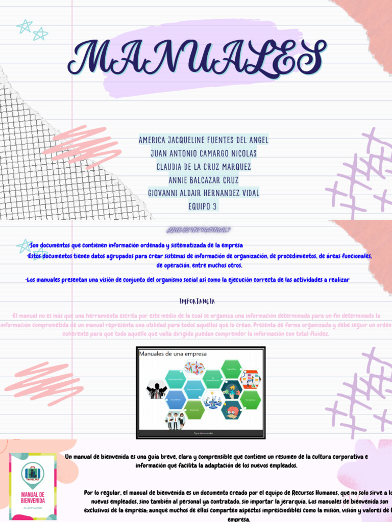 Tipos de Manuales Equipo3 | PDF | Business | Información