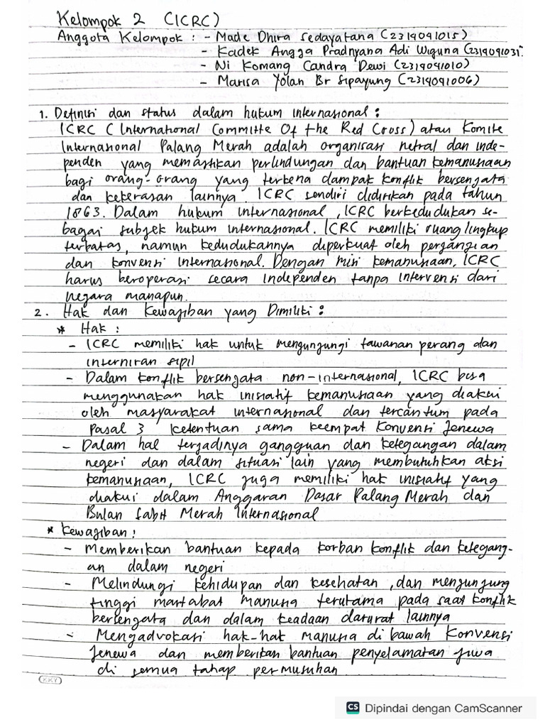 ICRC Kelompok 2 | PDF