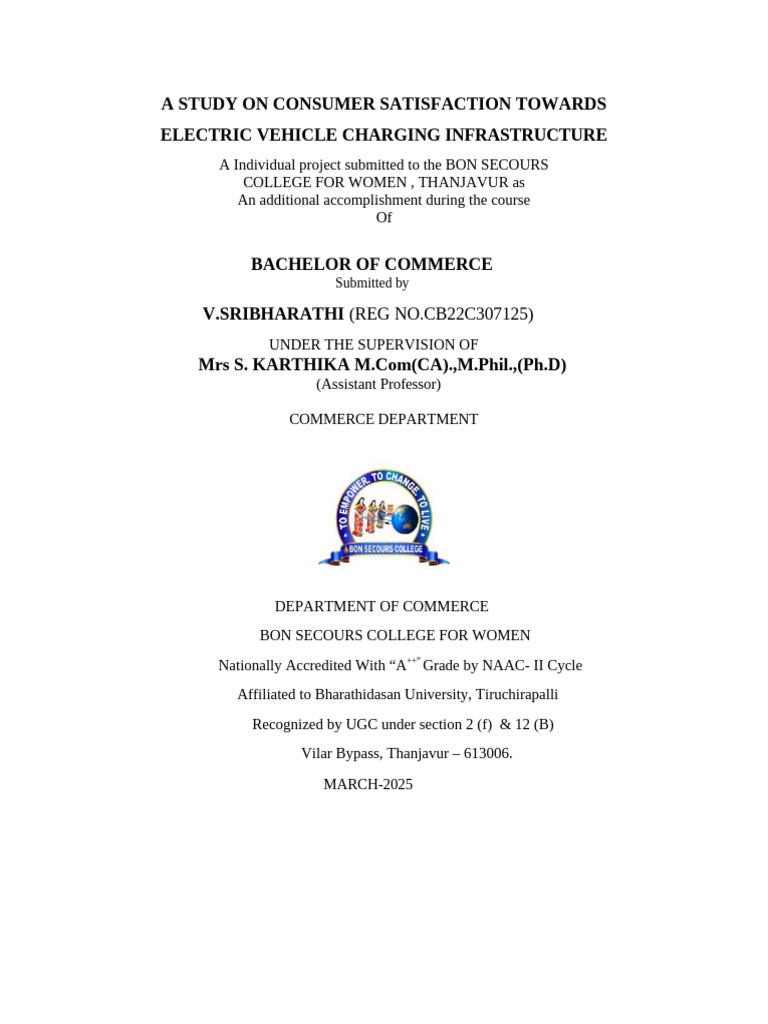 Consumer Satisfaction in EV Charging | PDF | Electric Vehicle | Battery ...