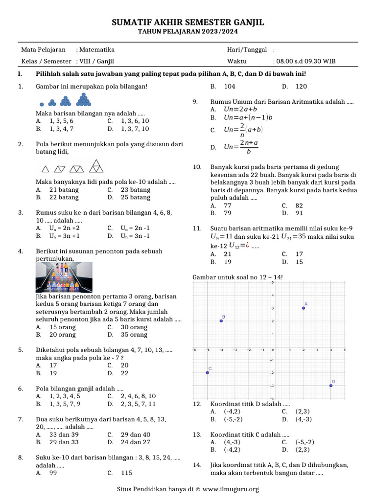 Sas MTK Kelas 8 | PDF