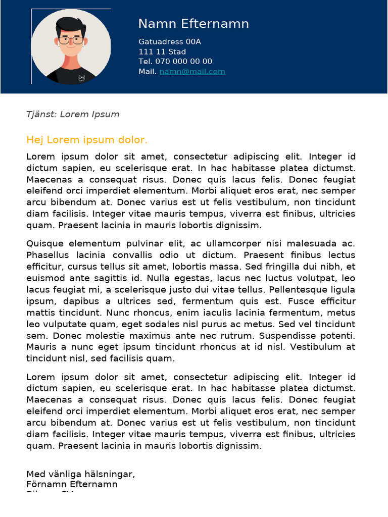 personligt-brev-mall-poolia | PDF