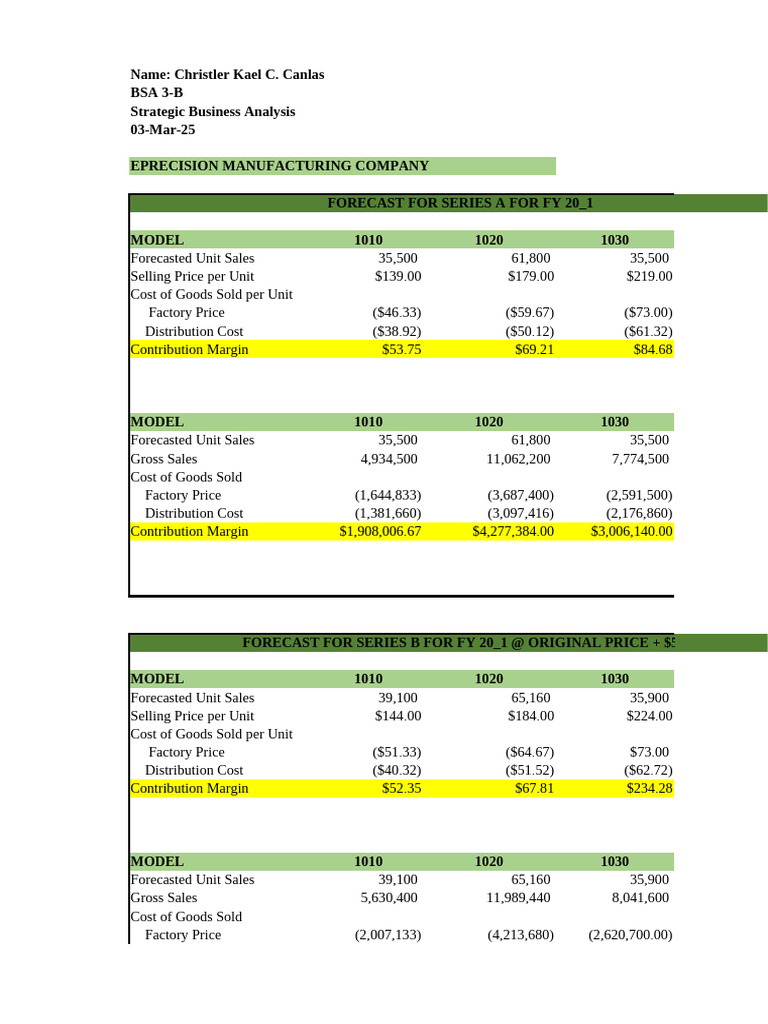 Eprecision Manu Comp SBA 4 | PDF | Prices | Accounting
