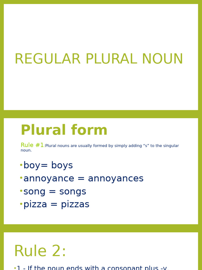 Plural Form | PDF