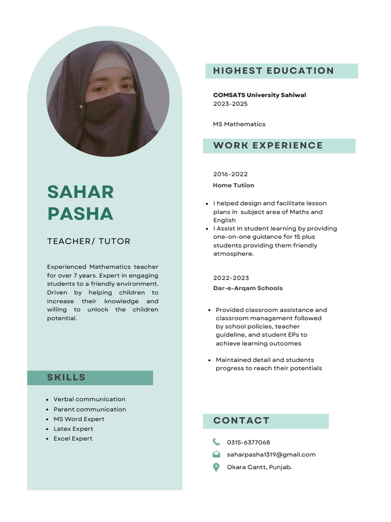 Sahar Pasha CV - Copy | PDF