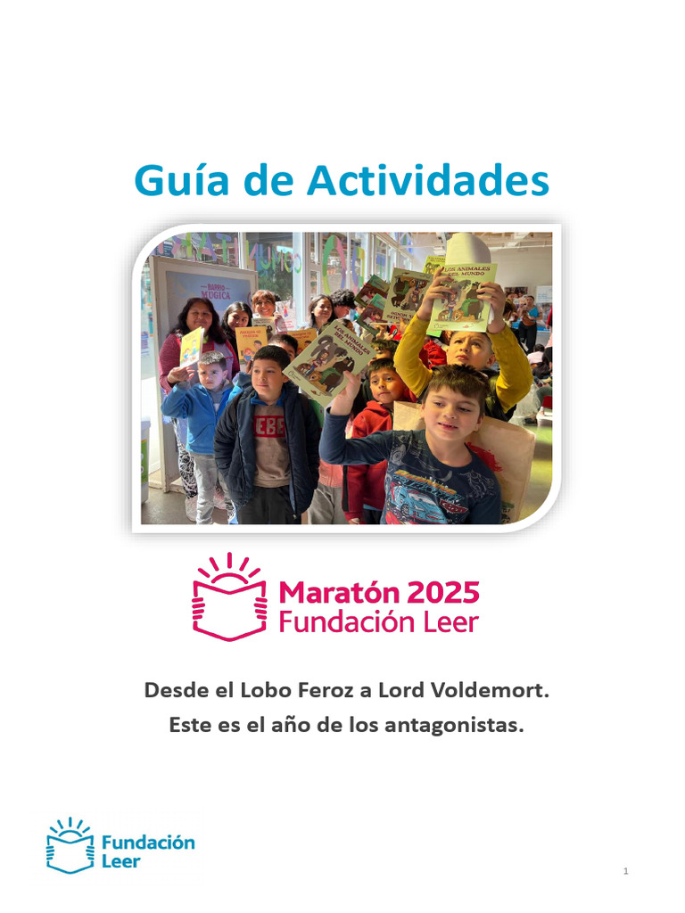 Guia Maratón Lectura 2025 | PDF | Caperucita Roja | Bibliotecas