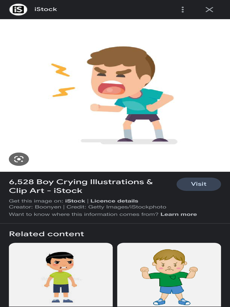 Boy Crying Illustrations on iStock | PDF