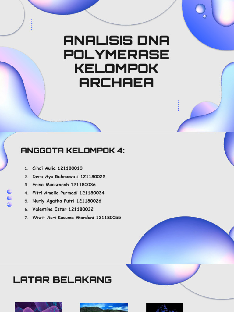 Tugas UAS Bioinformatika Analisis DNA Polymerase Kelompok Archaea | PDF