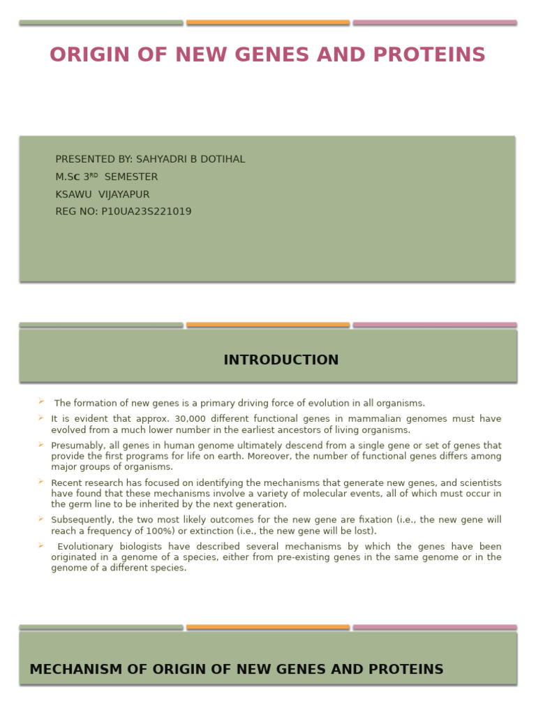 Mechanisms of New Gene Formation | PDF | Transposable Element | Gene
