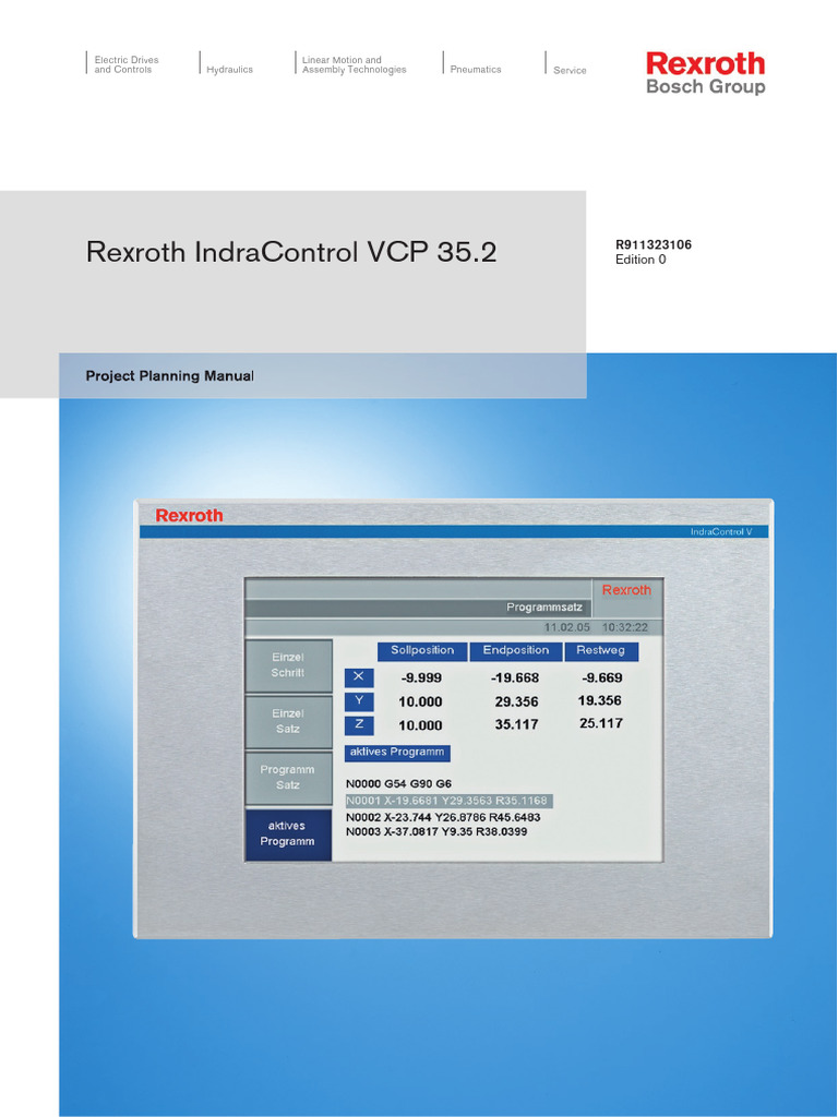 Rexroth Indracontrol VCP 352 | PDF | Safety | Switch