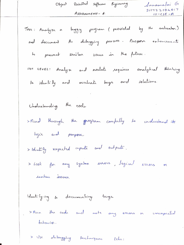 OOSE Assignment 4 | PDF