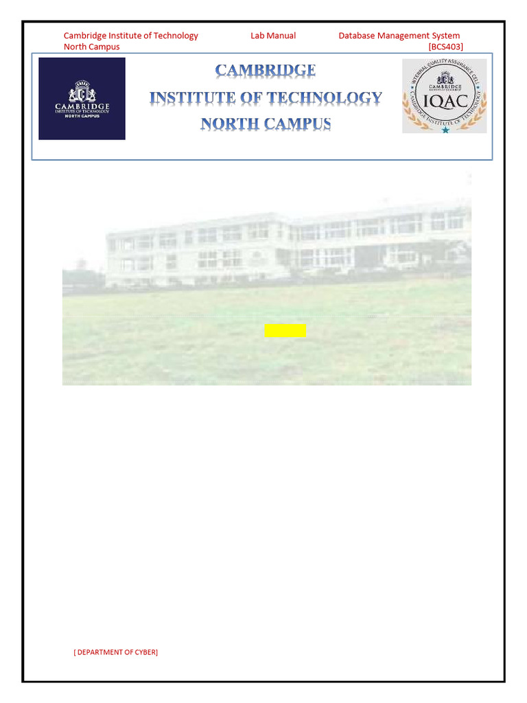 LabManual - Gopala Krishna | PDF | Pl/Sql | Databases