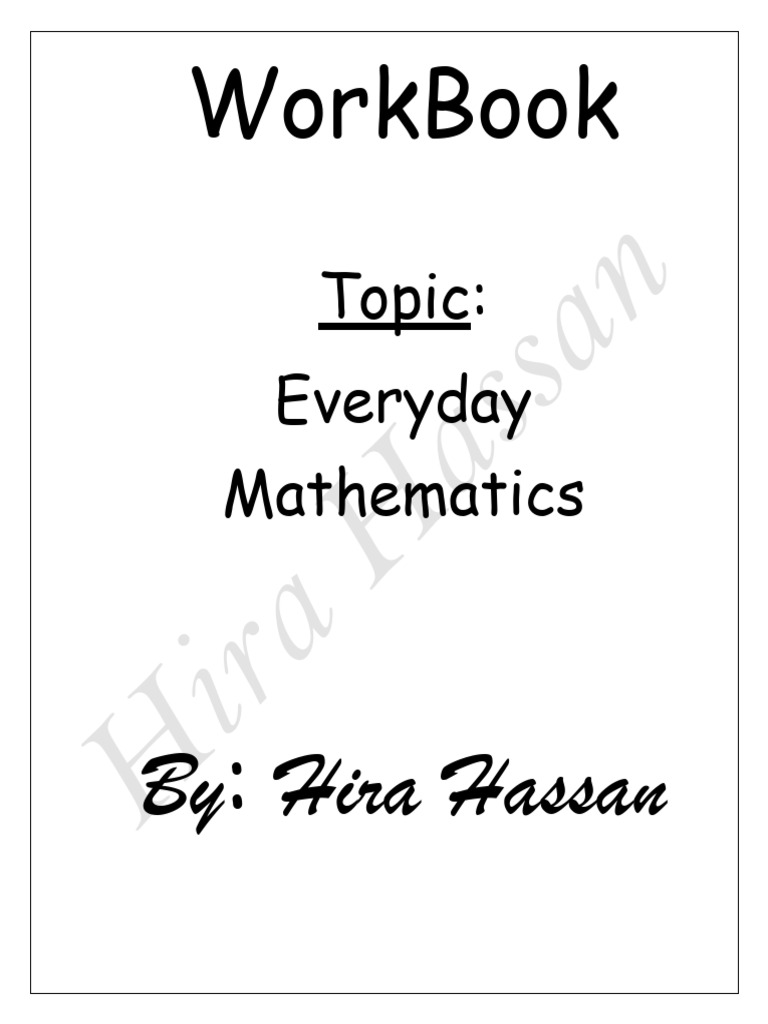 EveryDay Mathematics (NEW) | PDF | Private Sector | Financial Markets