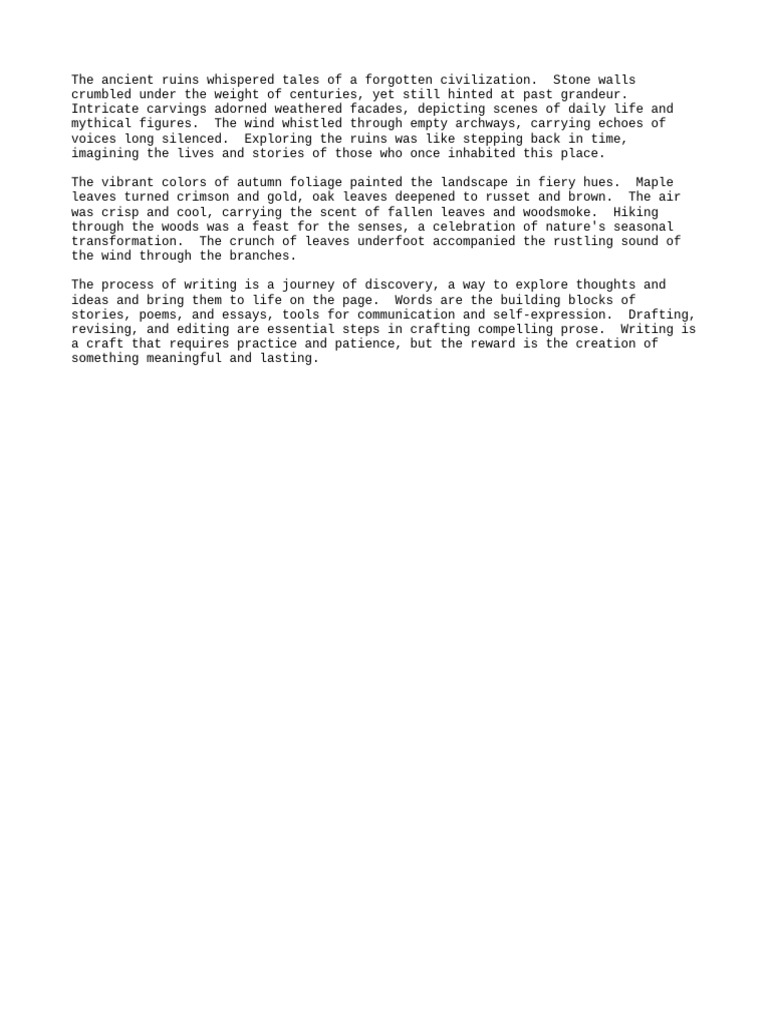 Tales of Ancient Ruins and Writing | PDF
