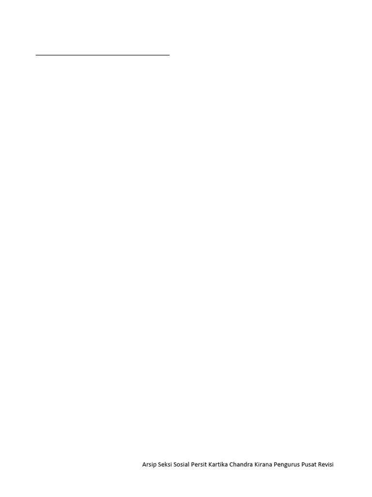 TOR LOMBA POSYANDU PERSIT KCK | PDF