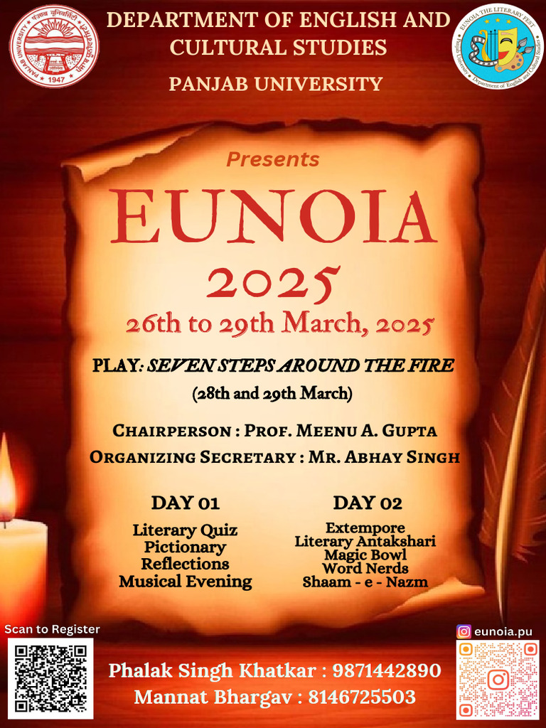 EUNOIA 2025: Literary Events Overview | PDF