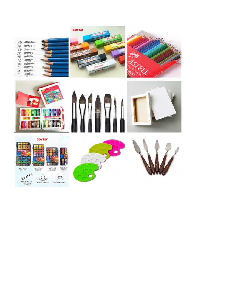 Alat Dan Bahan Seni Lukis | PDF