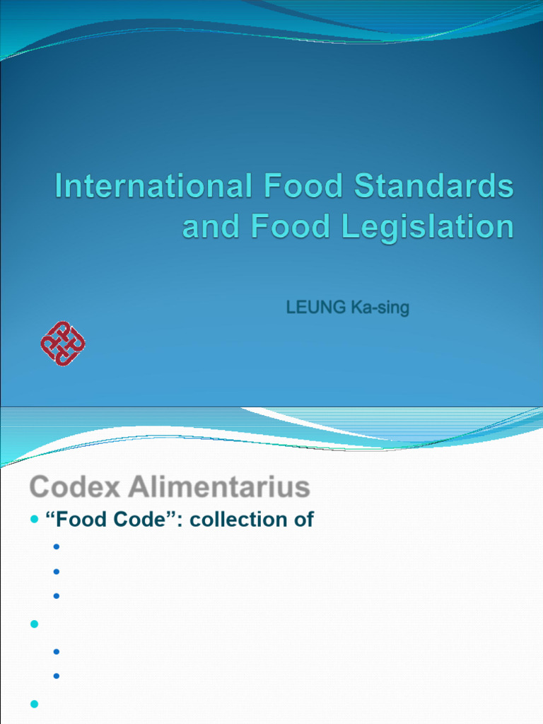 2 Food Standards & Legislation | PDF | Risk | Risk Management