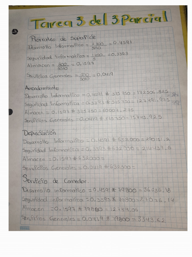 Tarea 3 3 Parcial Contabilidad y Costos | PDF