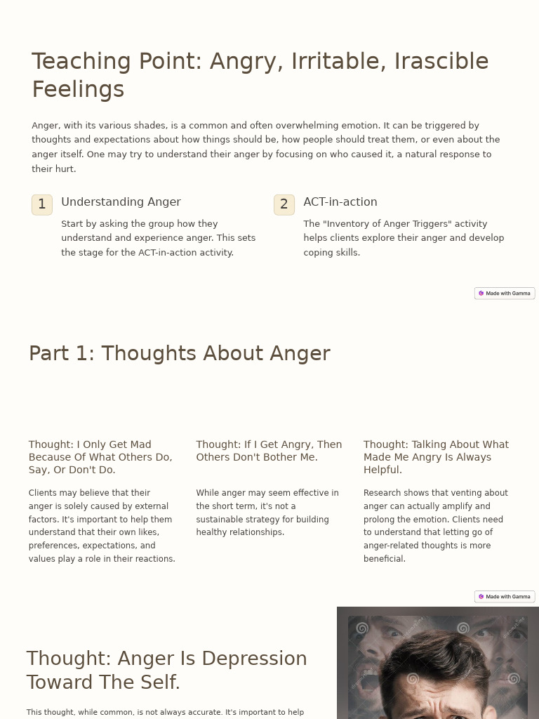 Teaching Point Angry Irritable Irascible Feelings | PDF | Anger | Emotions