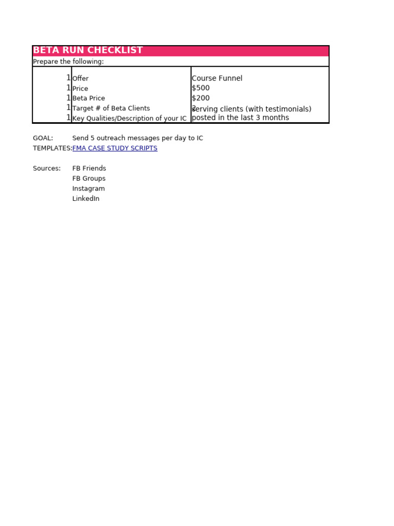 FMA Beta Run Consistency Tracker | PDF | Internet & Web | World Wide Web