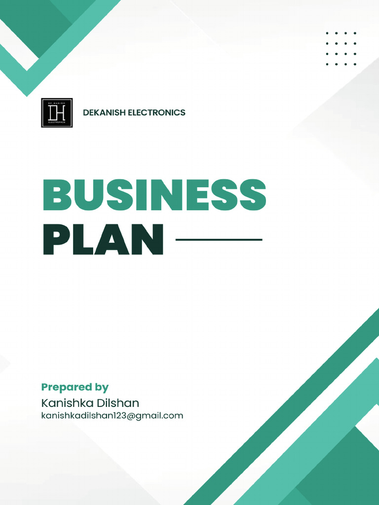 Dekanish Electronics Business Plan | PDF | Expense | Circuit Design