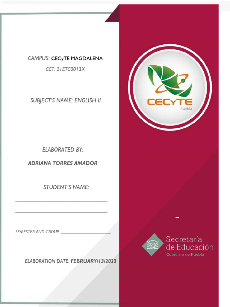 Handbook ENGLISH II 2nd P Sts | PDF | Question | Verb