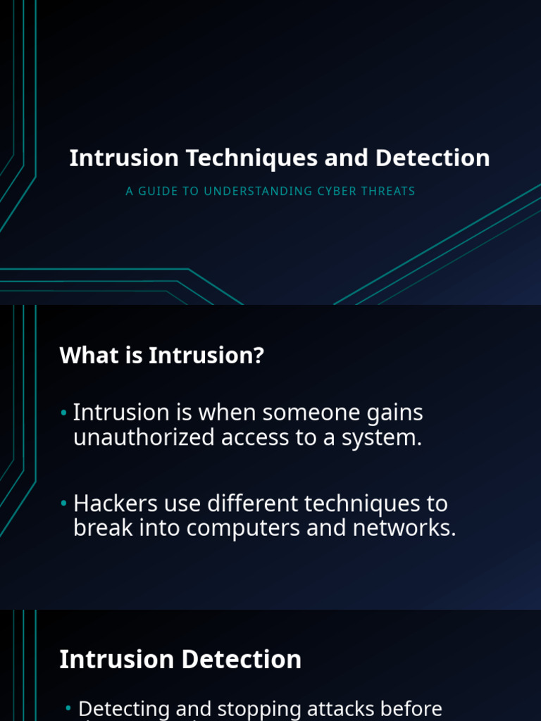 Intrusion Techniques and Detection | PDF | Malware | Security