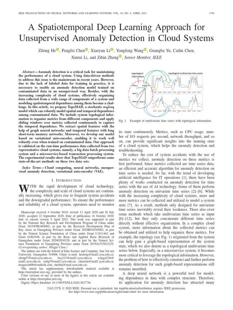 A Spatiotemporal Deep Learning Approach For Unsupervised Anomaly ...