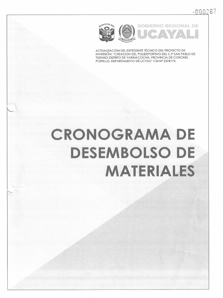 3.+Cronograma+de+Desembolso+de+Materiales 20241104 200312 972 | PDF