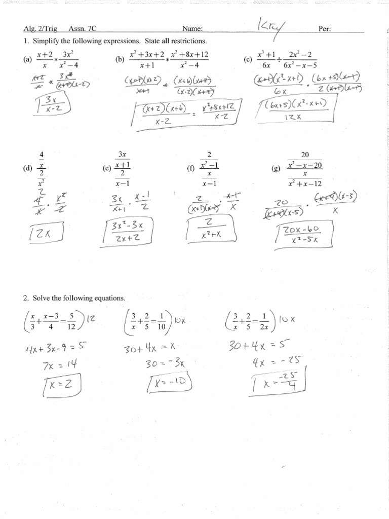 Assignment 7C Answer Key | PDF