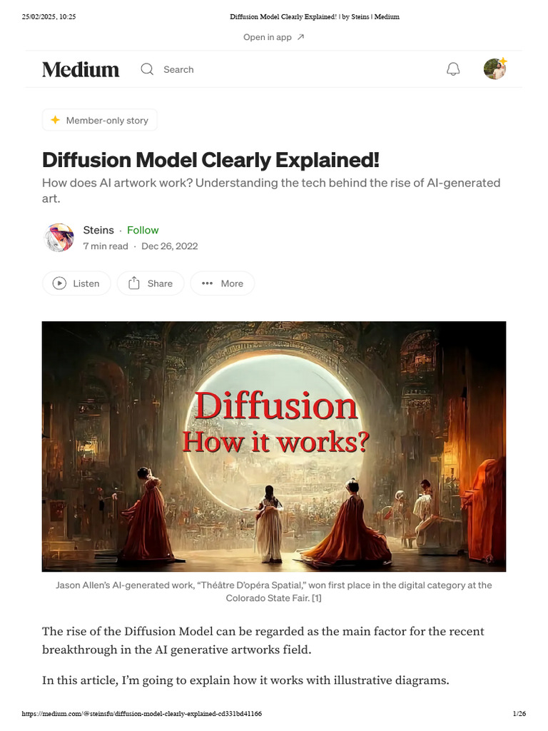 Diffusion Model Clearly Explained! - by Steins - Medium | PDF | Normal ...