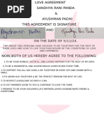 Love Agreement: Between | PDF
