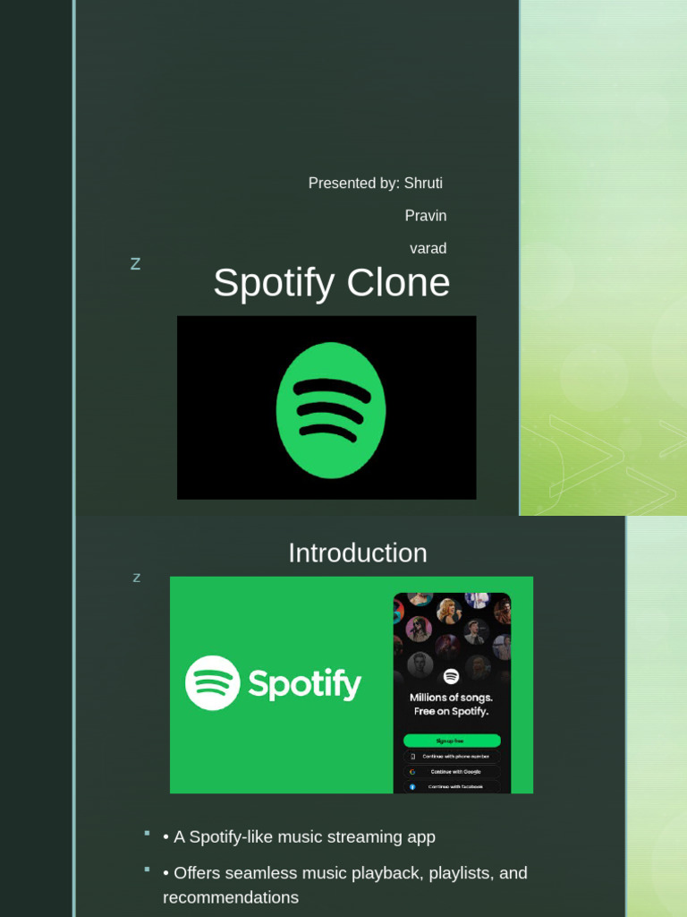 Spotify Clone App Overview | PDF