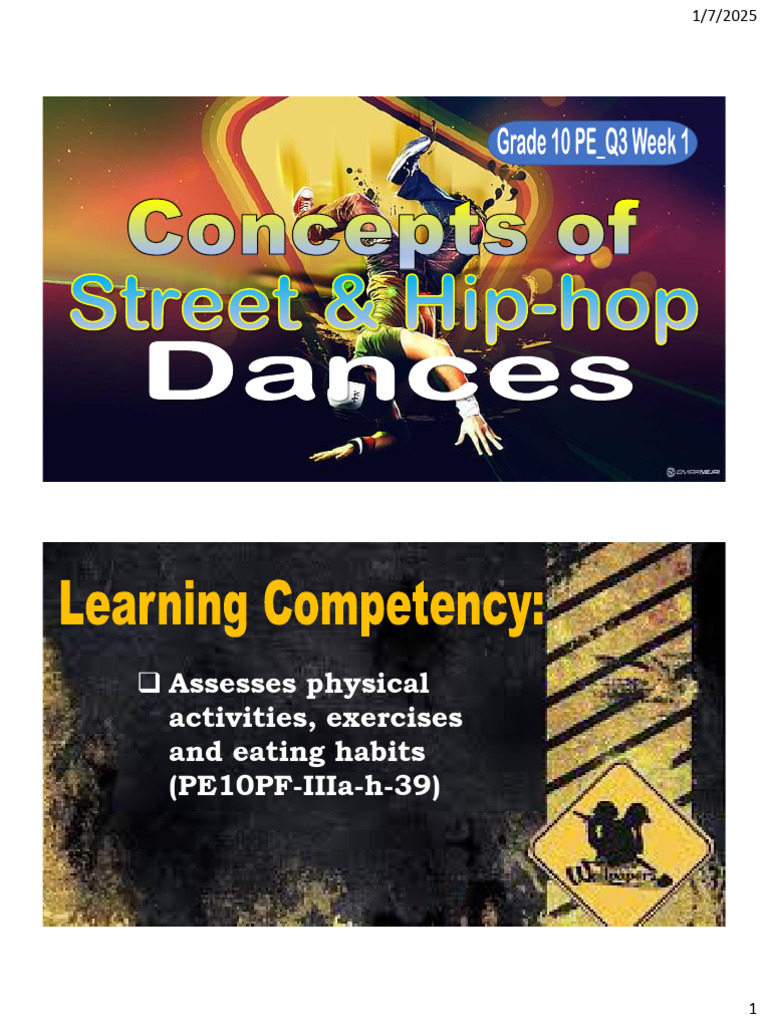 Q3 PPT PE10 Concept of Street and Hiphop Dance | PDF | Rapping | Hip ...