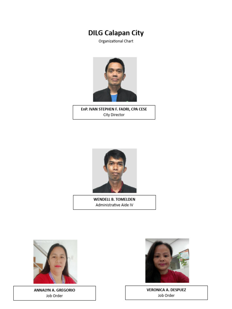 DILG Calapan City Org Chart | PDF