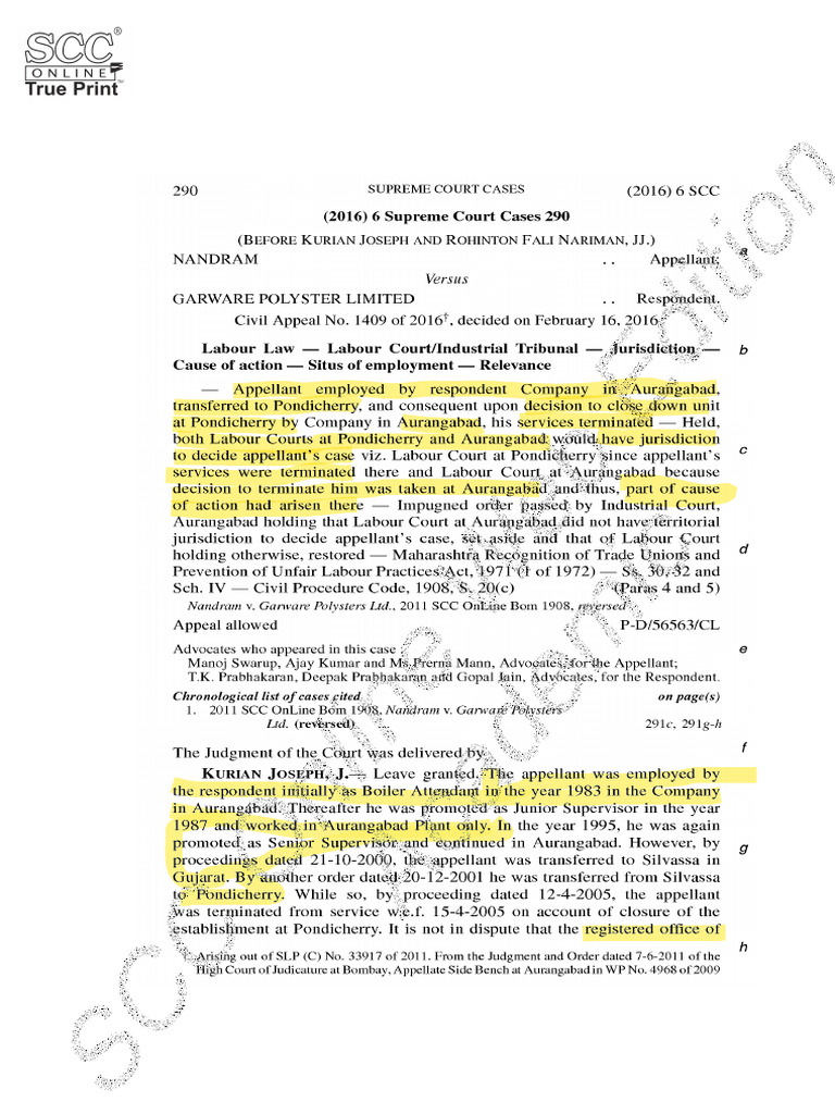 Nandram v Garware Polyester | PDF