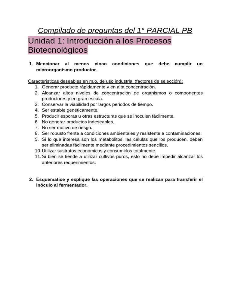 Procesos Biotecnologicos | PDF | Gases | Sustrato (Química)